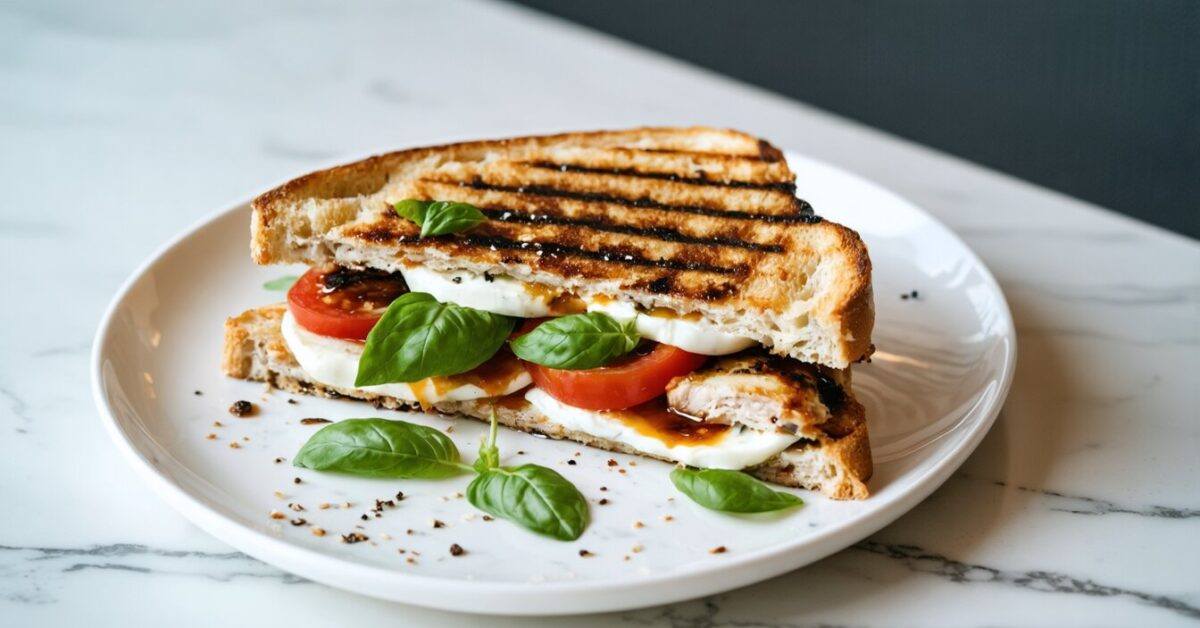 Balsamic Chicken and Mozzarella Panini - Chopped