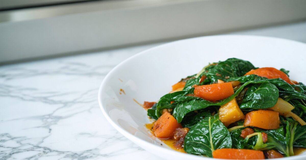 Braised Swiss Chard - Chopped