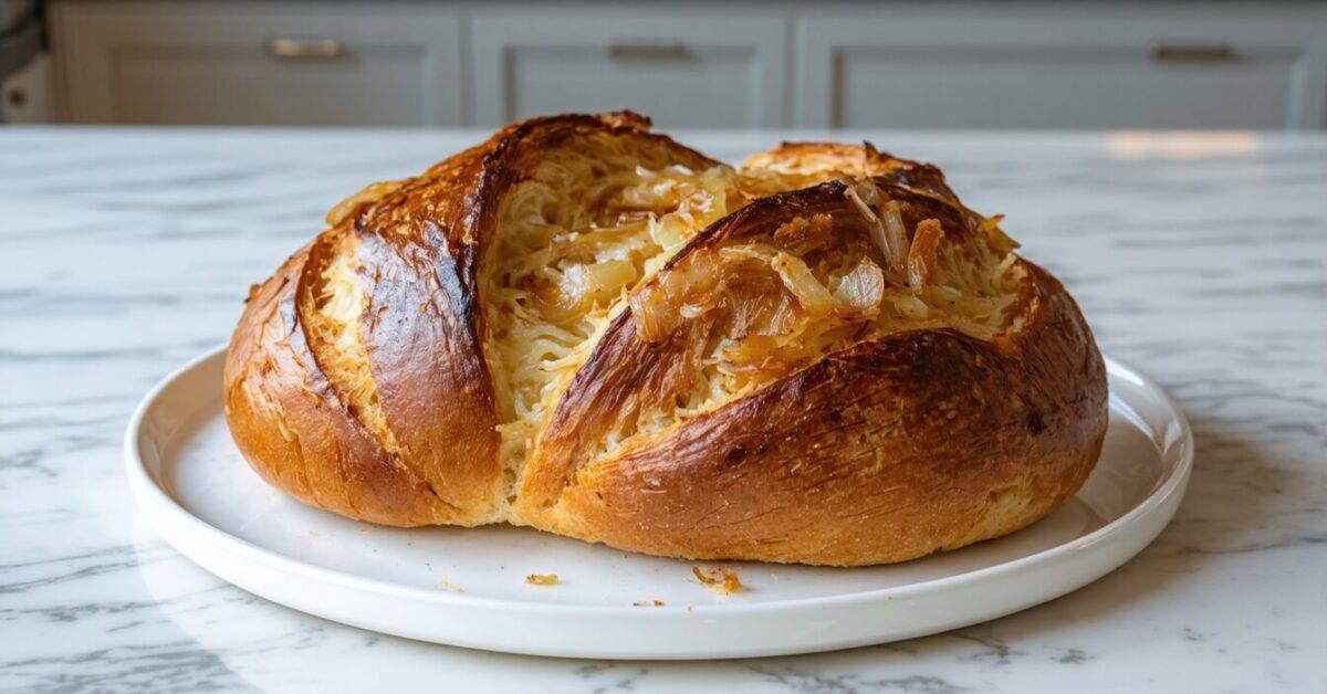 Caramelized Onion and Gruyère Boule - Chopped