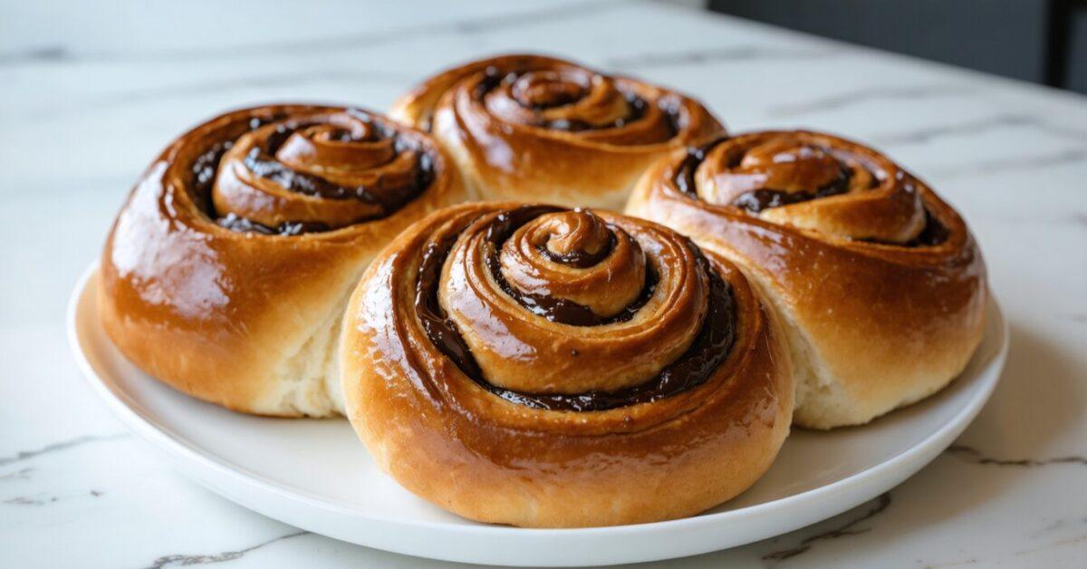 Chocolate Babka Swirl Buns - Chopped