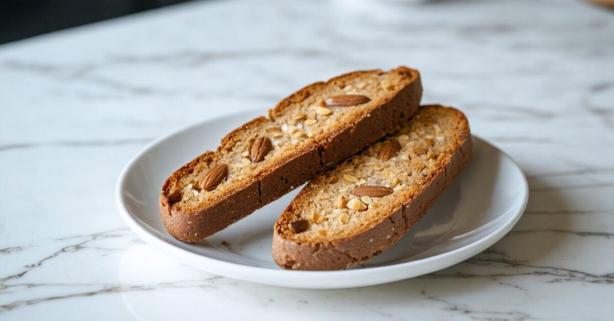 Espresso Almond Biscotti Cookies - Chopped