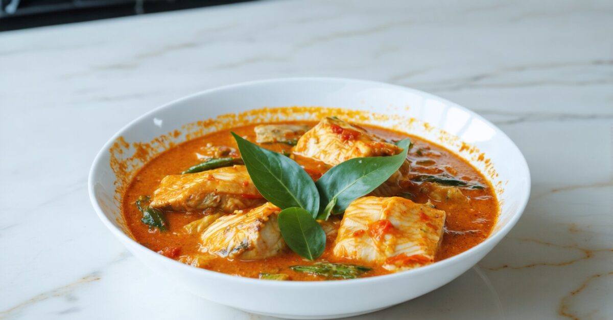 Fish Head Curry (Kari Kepala Ikan) - Chopped