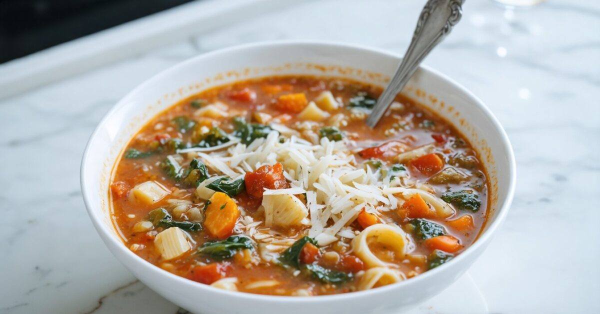 Hearty Minestrone Soup Meal Prep - Chopped