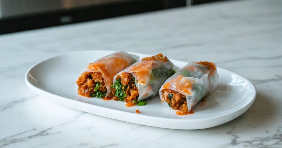 Kimchi Vegan Spring Rolls All Recipes - Chopped