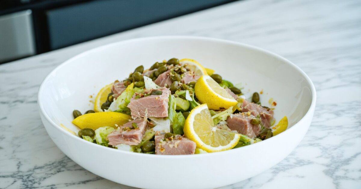 Lemony Tuna Salad with Capers - Chopped