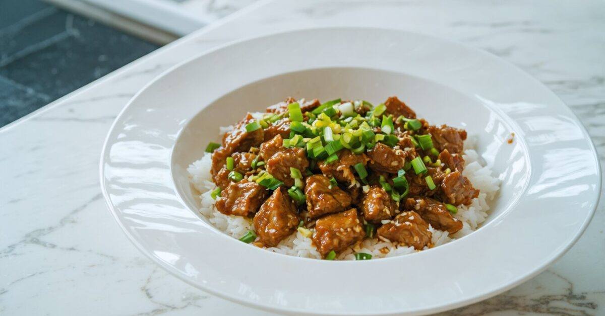 Lu Rou Fan (Braised Pork Rice) - Chopped
