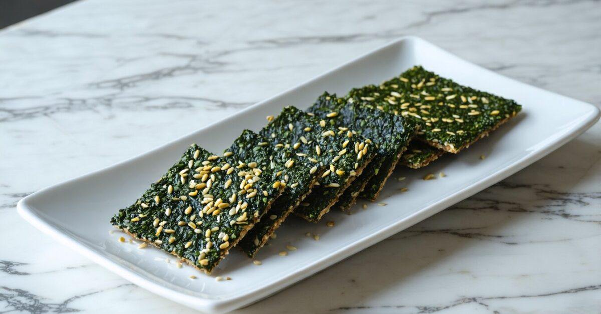 Miso Sesame Nori Rice Crackers - Chopped