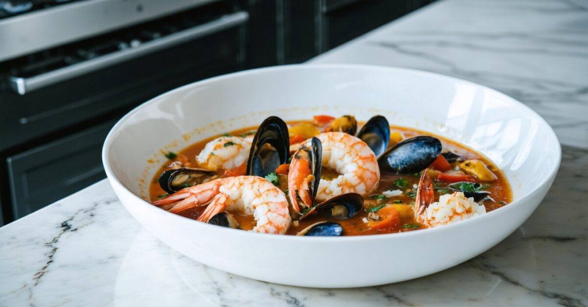 Mixed Seafood Stew (Mariscada) - Chopped