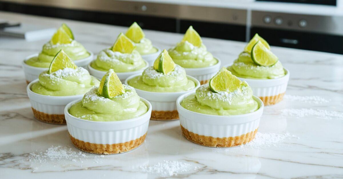 No-Bake Key Lime Pie Cups - Chopped