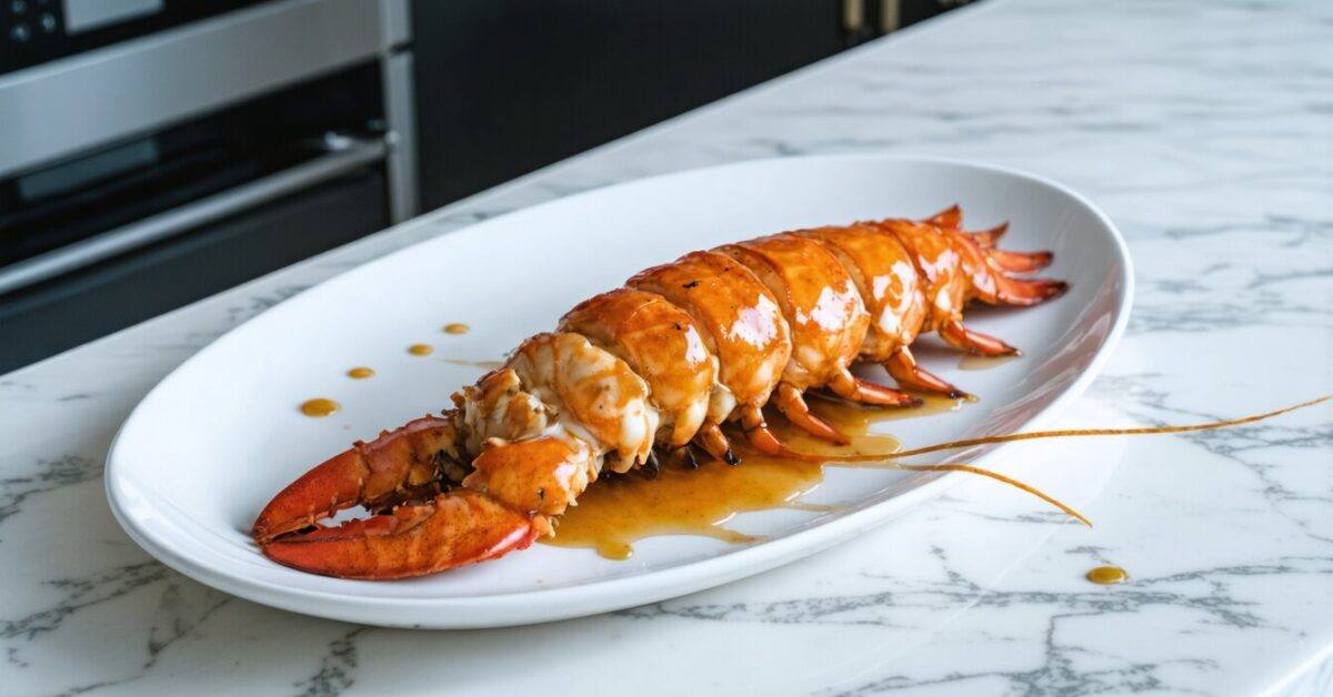 Orange Glazed Lobster Tails - Chopped