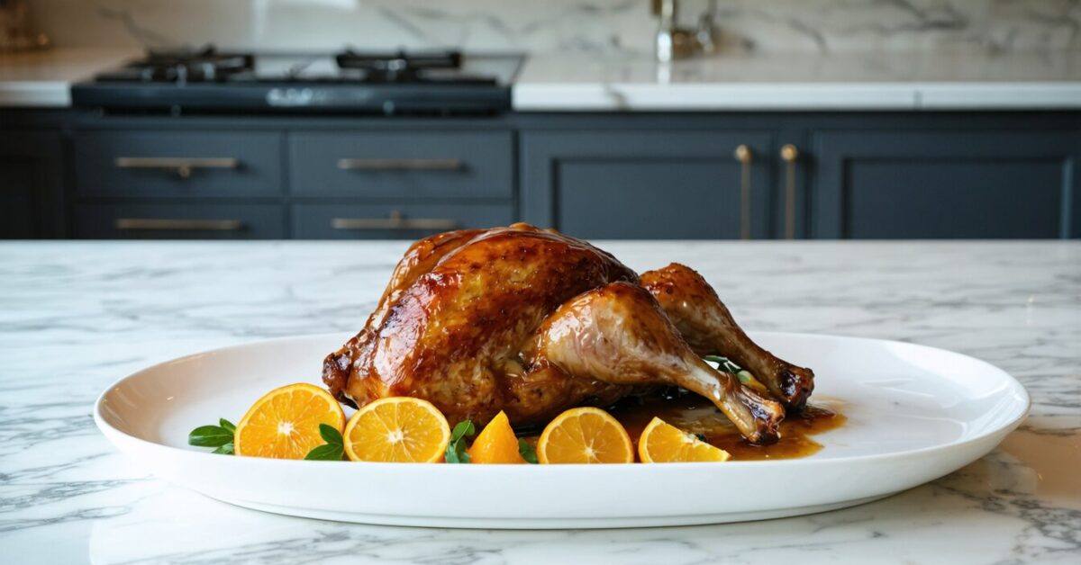 Orange Marmalade Glazed Duck - Chopped