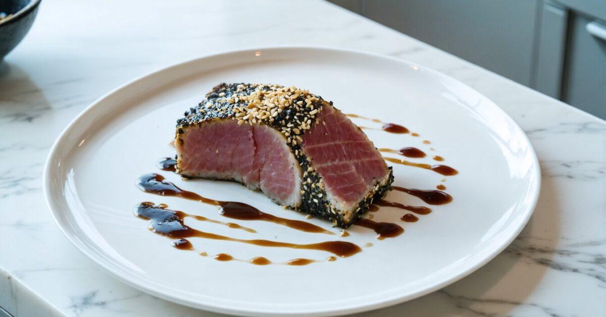 Sesame Seed Encrusted Seared Tuna - Chopped