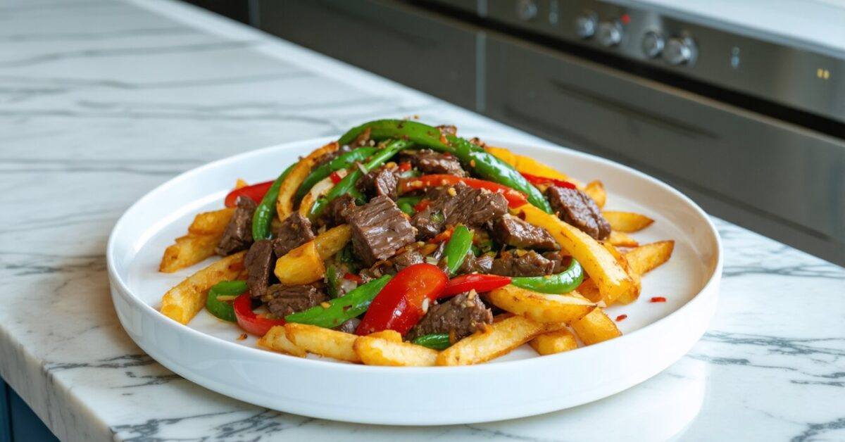 Stir-Fried Beef (Lomo Saltado) - Chopped