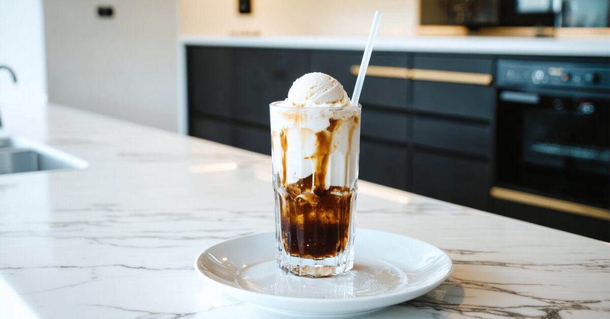 Two-Ingredient Vanilla Coke Float Cocktail - Chopped