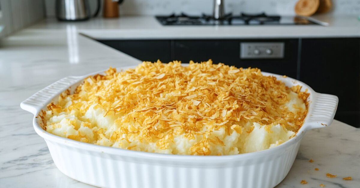 Utah-Style Funeral Potatoes - Chopped