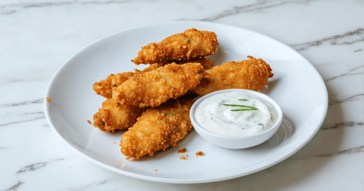 Baked Chicken Fingers with Ranch - Chopped