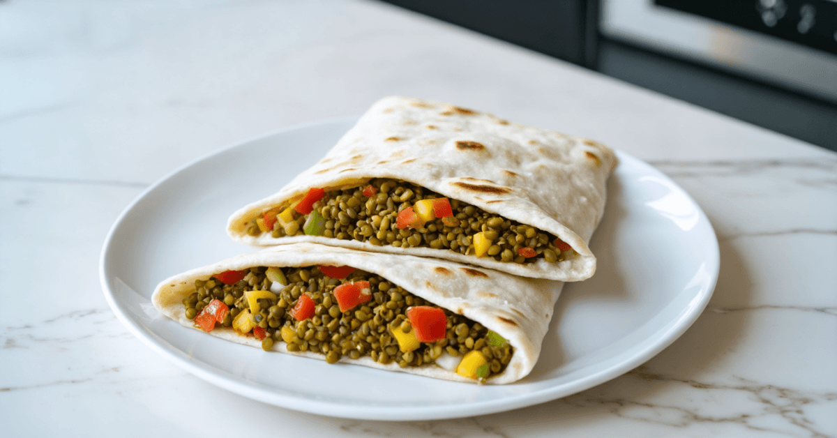 Lentil-Stuffed Pita Pockets - Chopped