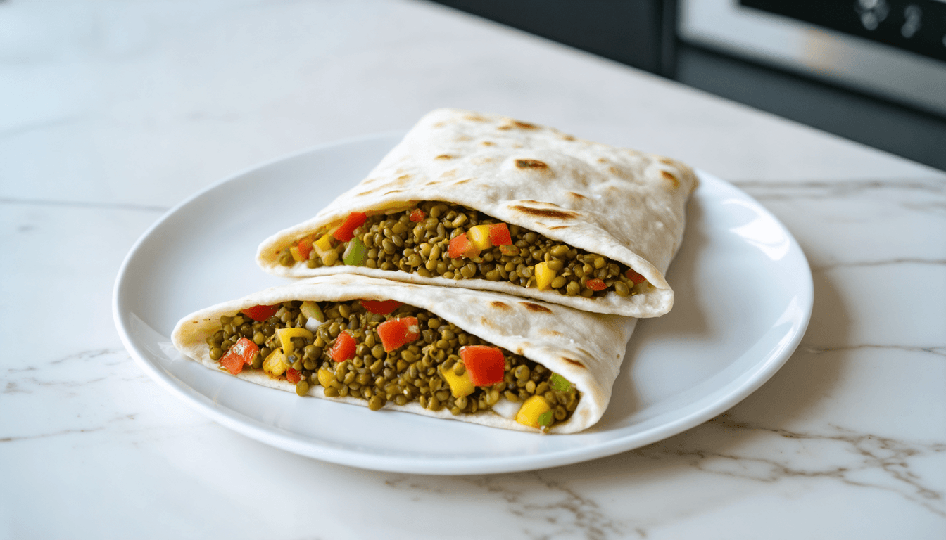 Lentil-Stuffed Pita Pockets - Chopped