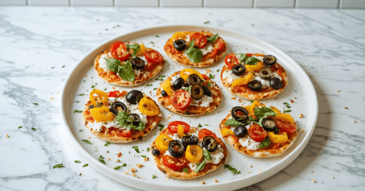 Mini Whole-Wheat Pizzas - Chopped