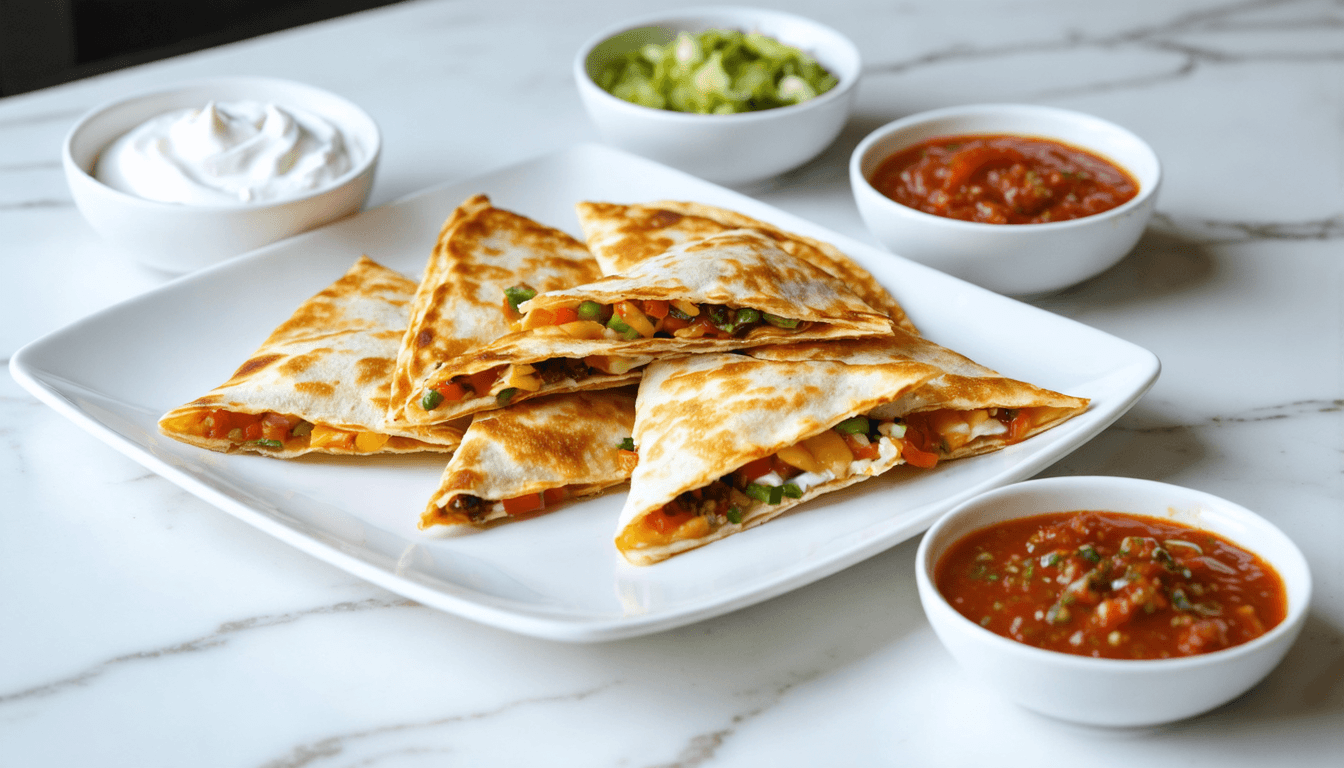 Mini Quesadilla Triangles - Chopped