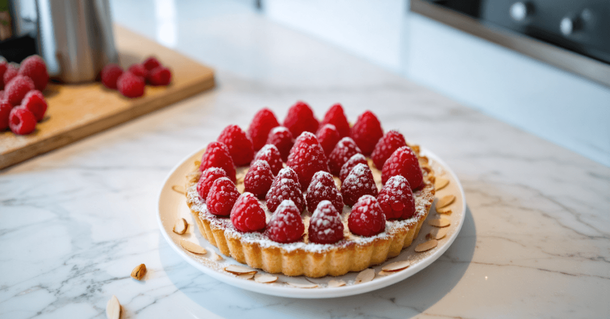 Raspberry Almond Tart - Chopped