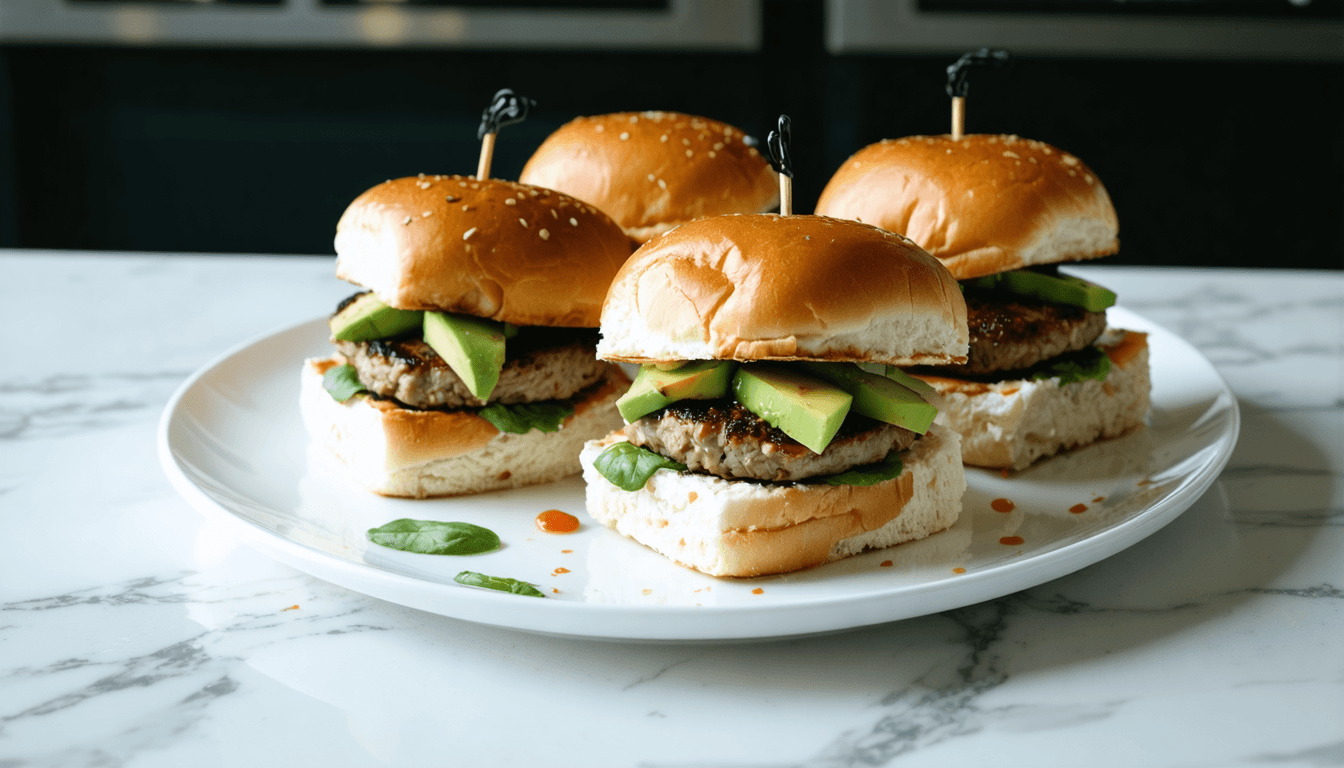 Sliders with Turkey and Avocado - Chopped