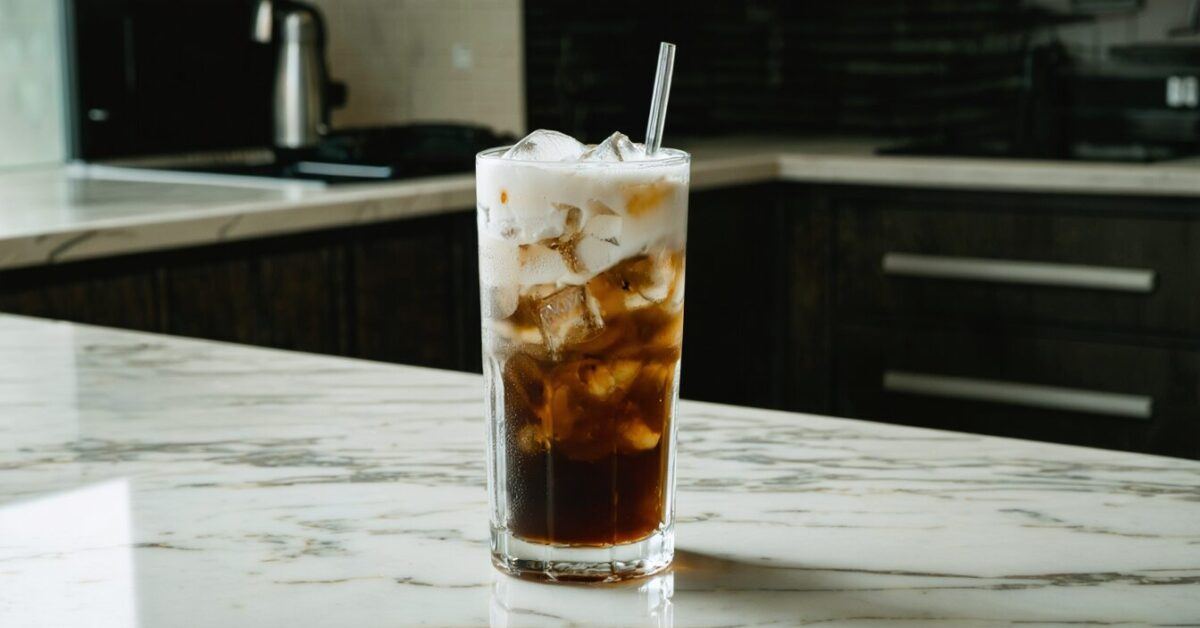 Texas Tab Soda Made with Dr Pepper, Vanilla Syrup, and Coconut Cream ...